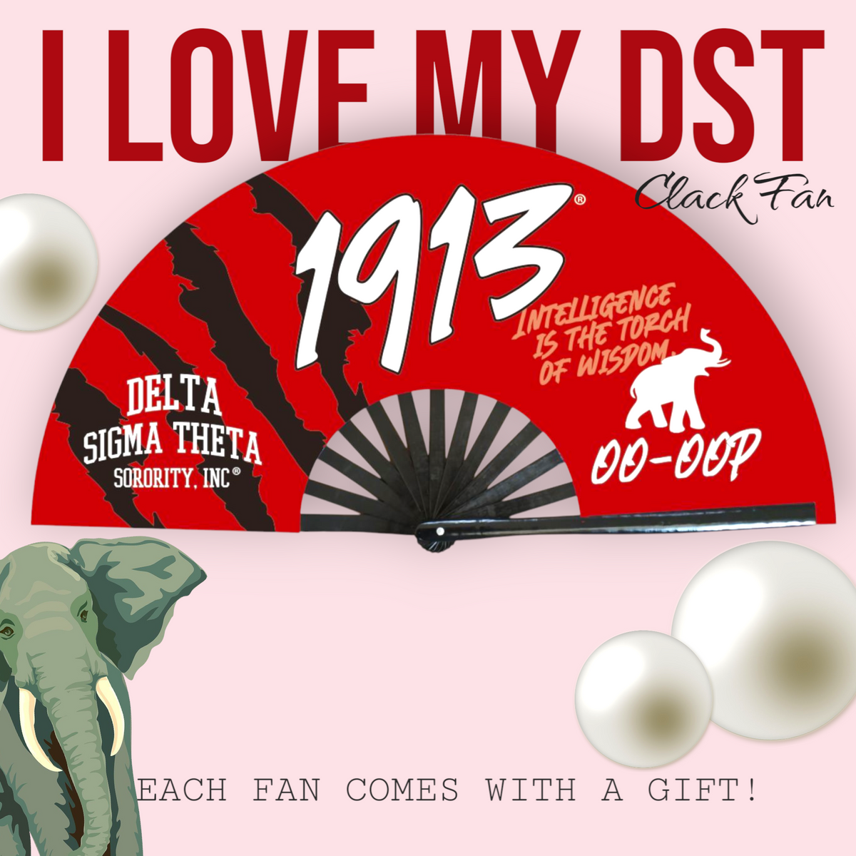 Delta Sigma Theta Clack Fan – Theuniversitycloset