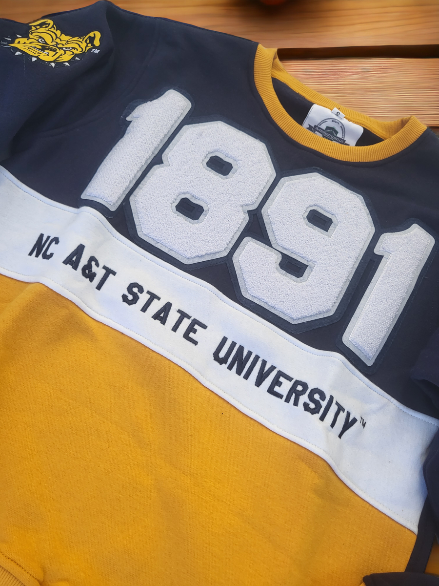 NCAT Vintage Colorblock Sweatshirt – Theuniversitycloset